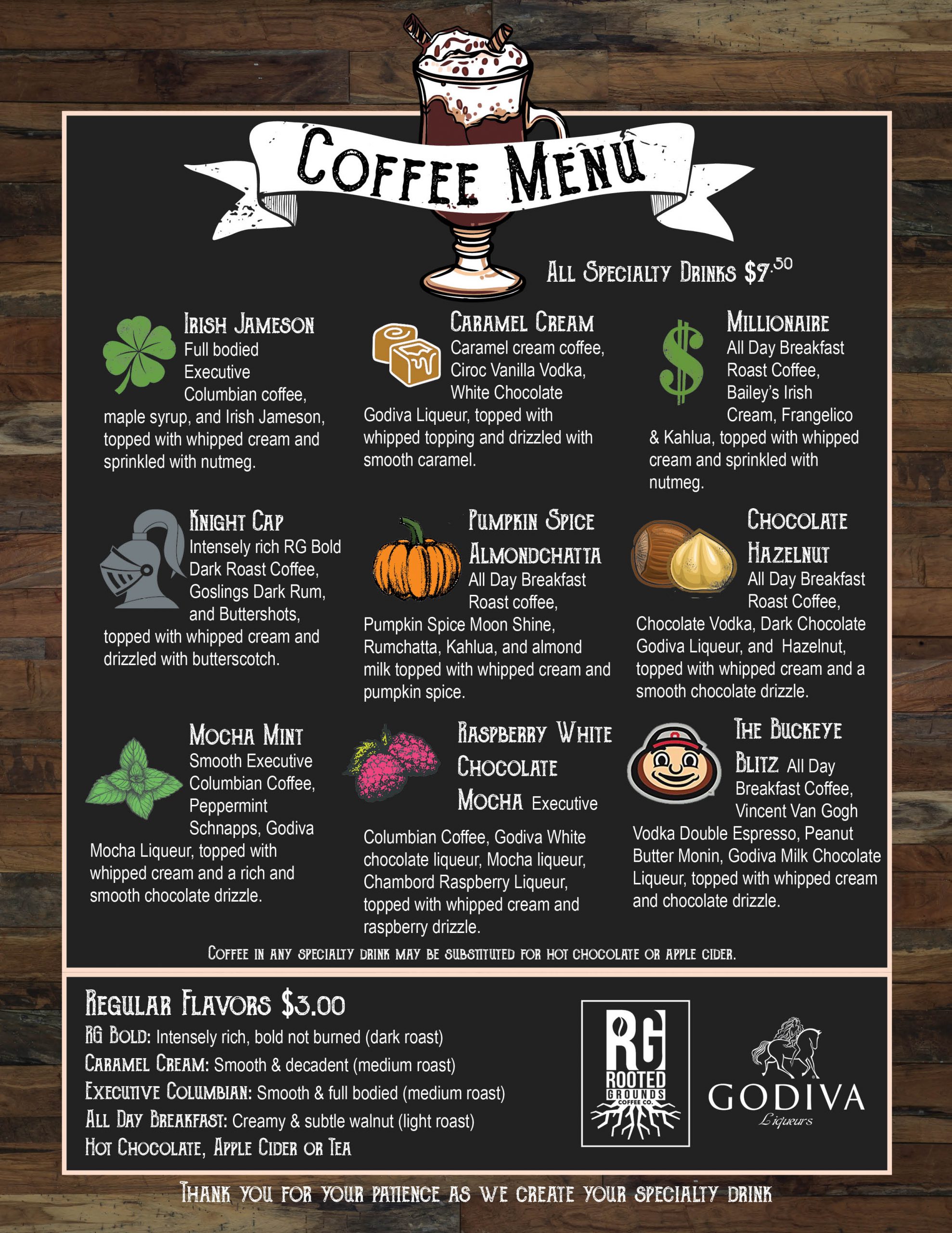 Menu | Mr. Boro's Tavern | Springboro, Ohio