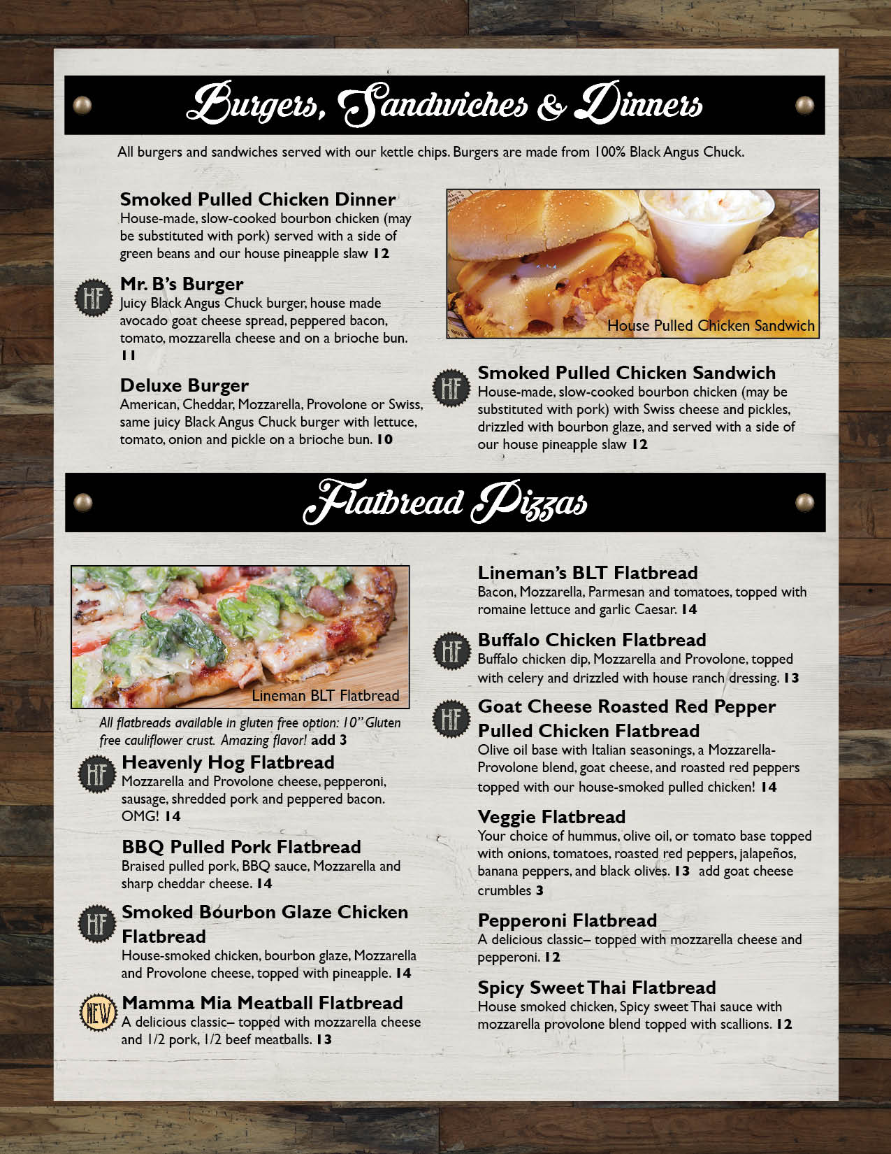 Menu | Mr. Boro's Tavern | Springboro, Ohio